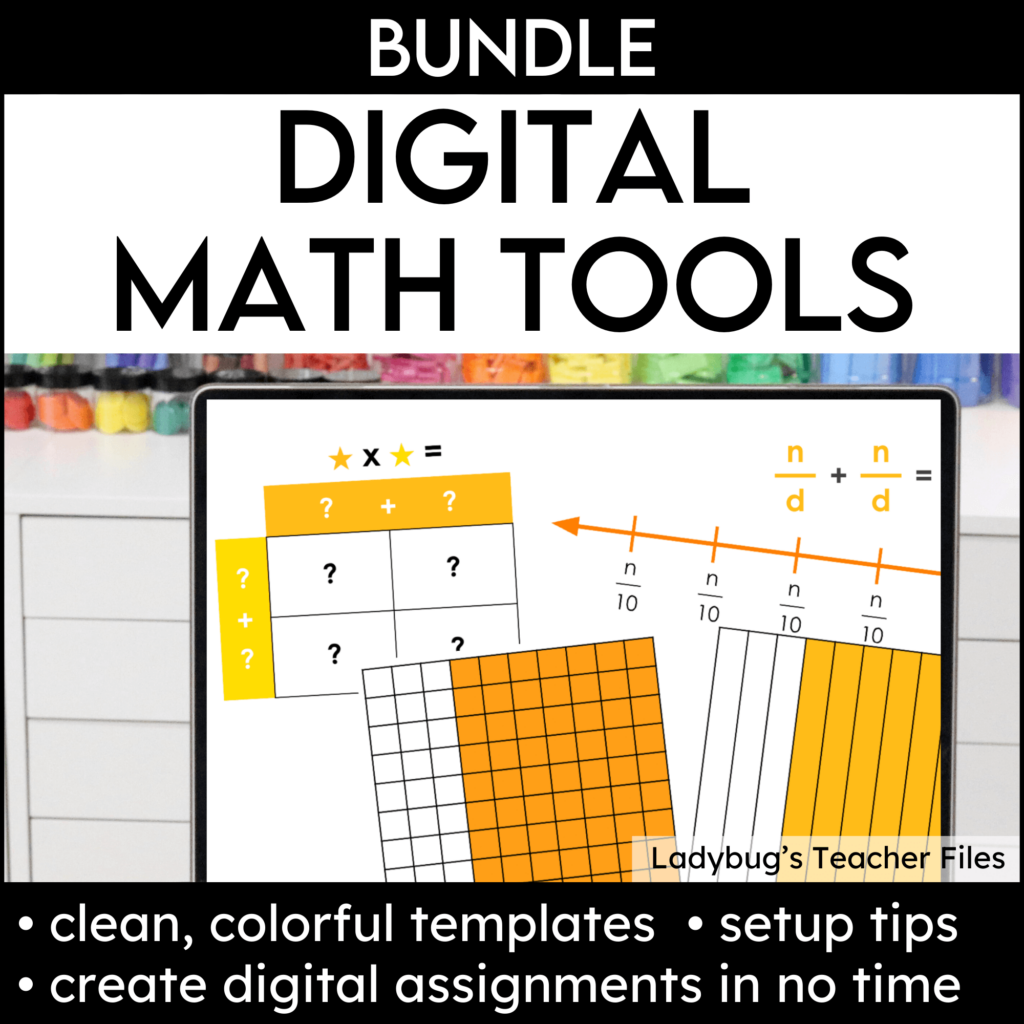 Digital Math Tools Bundle - Ladybug's Teacher Files