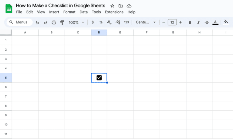How to Make a Checklist in Google Sheets (Plus Shortcuts!)