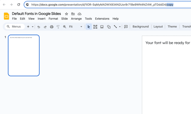 Set a Default Font in Google Slides (An Easy Workaround!)