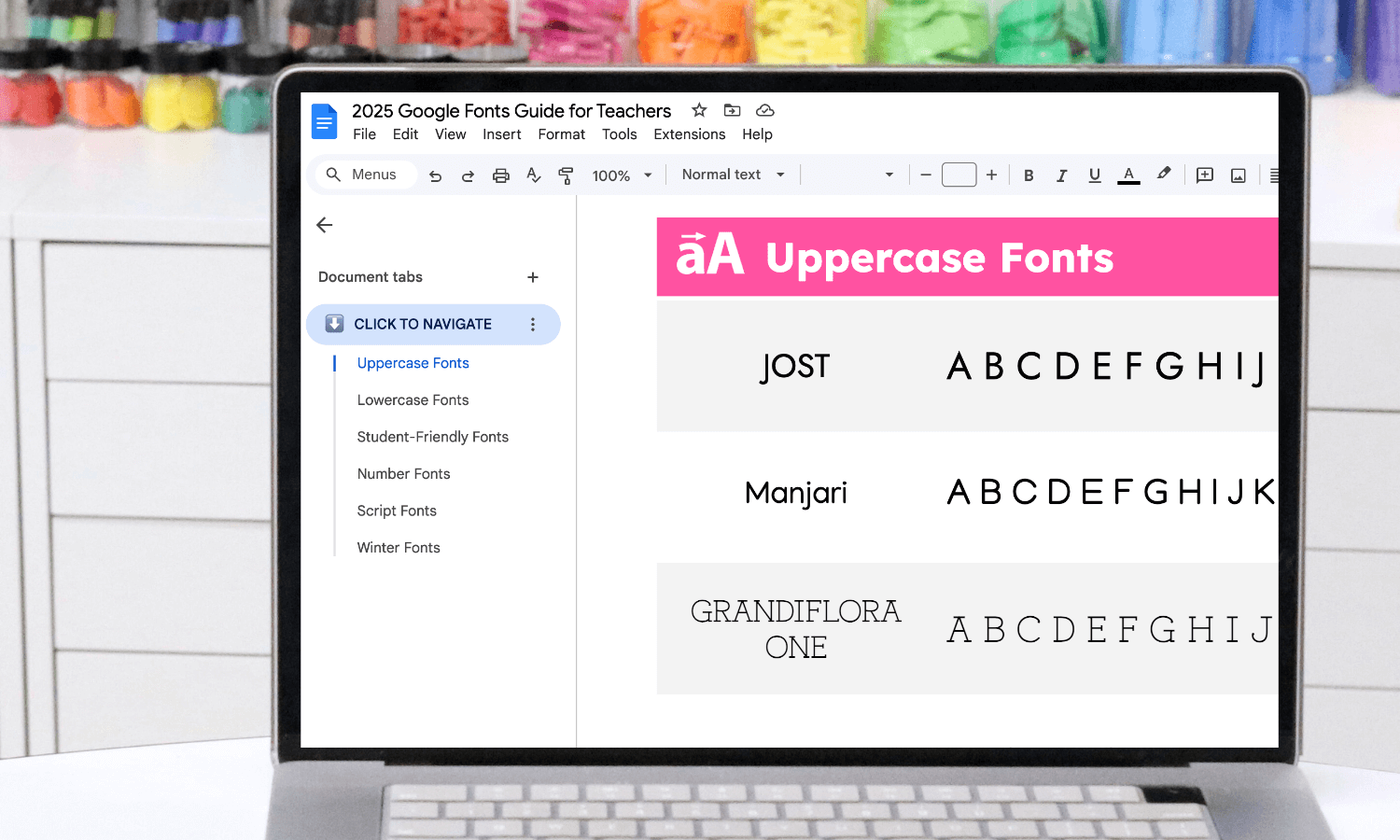 55 Favorite Google Fonts for Teachers