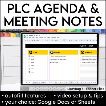 PLC Notes Templates | Meeting Notes Template
