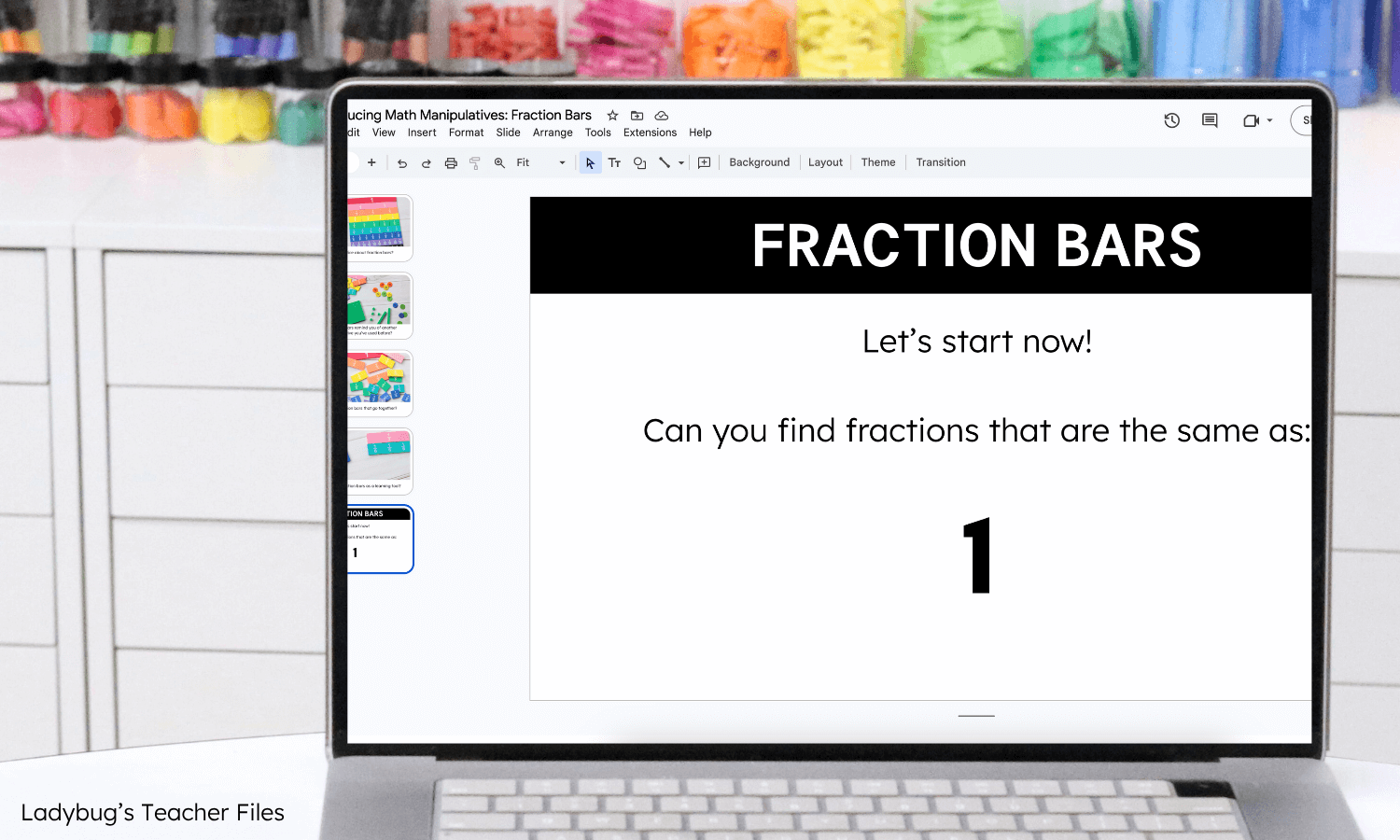 Introducing Fraction Bars with a Guided Exploration