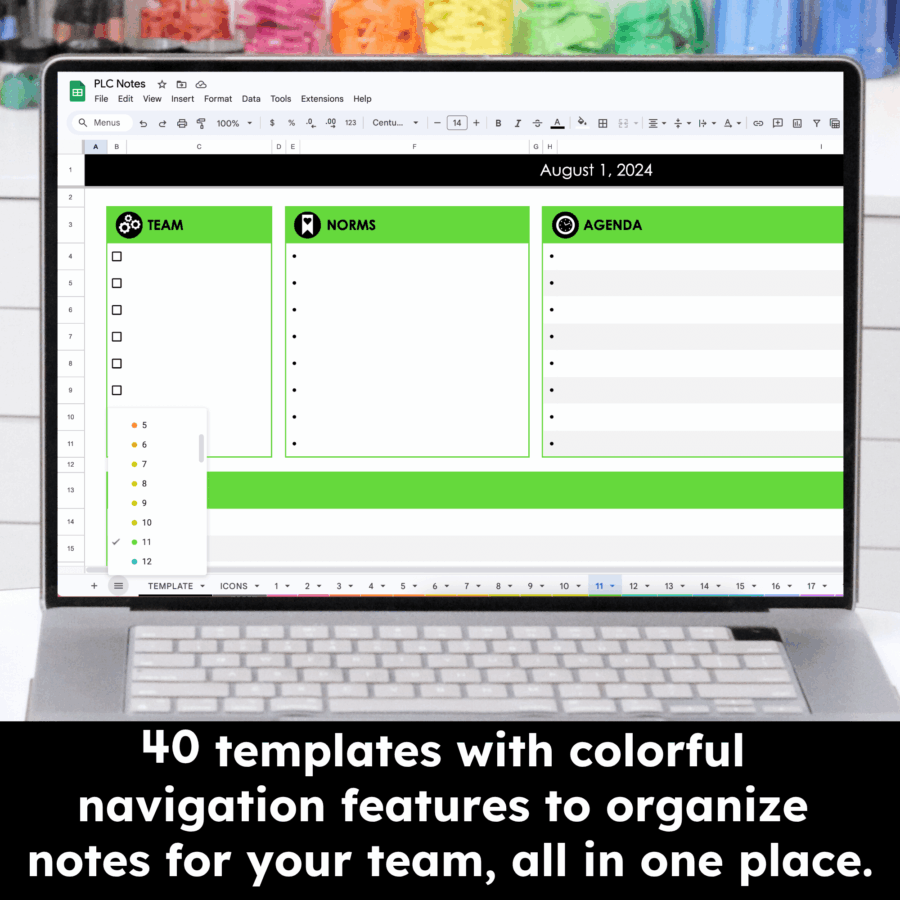 PLC Notes Templates | Meeting Notes Template