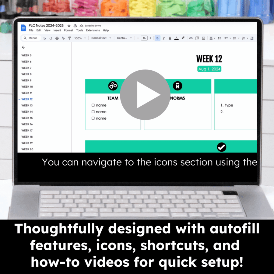 PLC Notes Templates | Meeting Notes Template