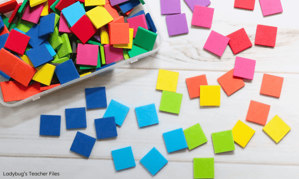 Introducing Color Tiles with 4 Open-Ended Questions