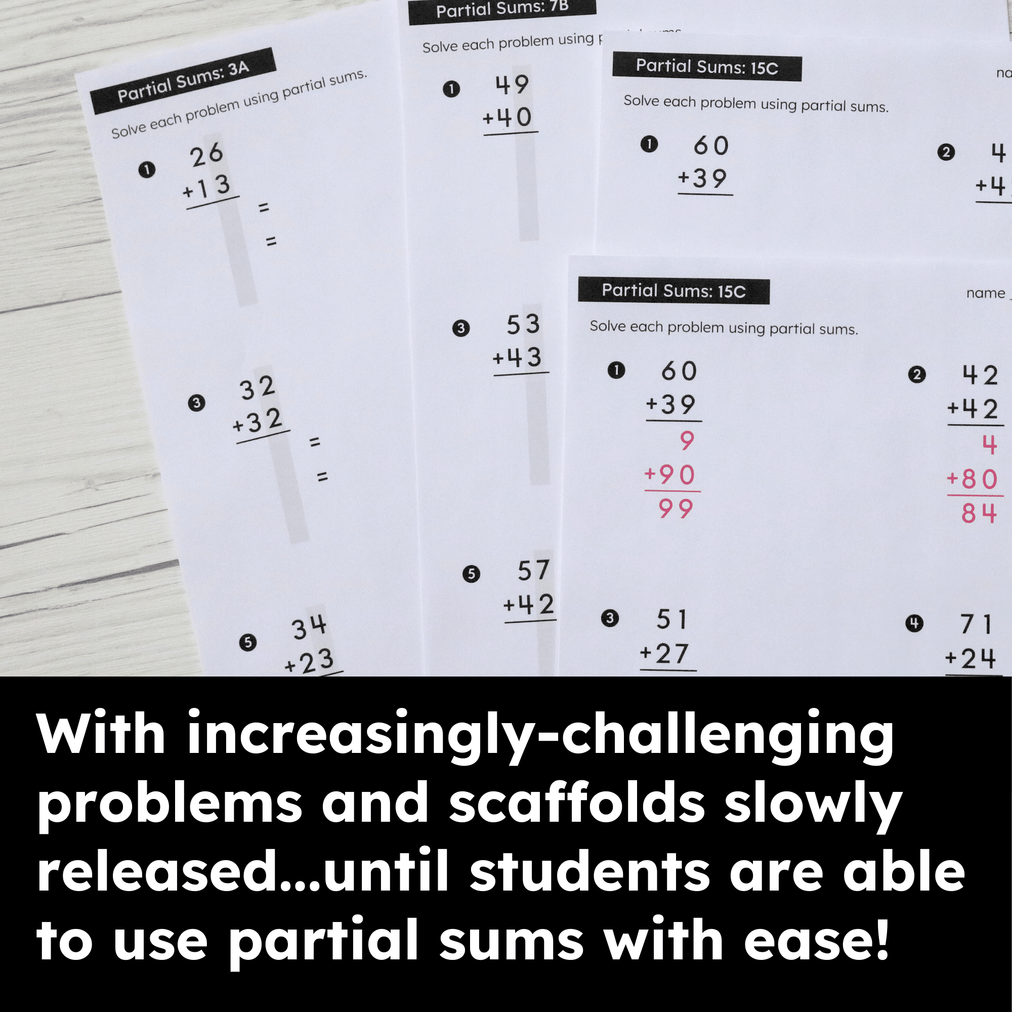 Partial Sums without Regrouping (Two-Digit)