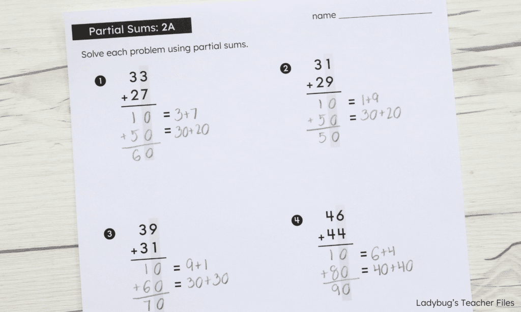 The Partial Sums Algorithm (a Step-by-Step Teaching Guide)